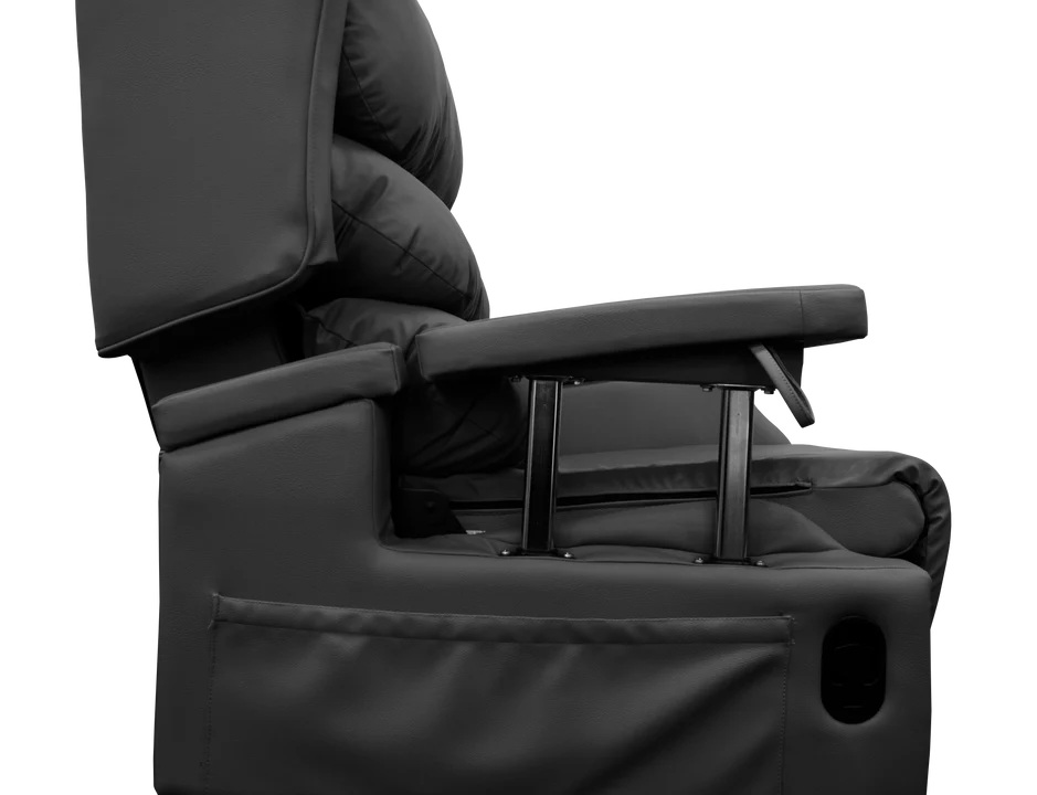 Configura Comfort Dropdown Armrest - Black Vinyl – Ability Ease